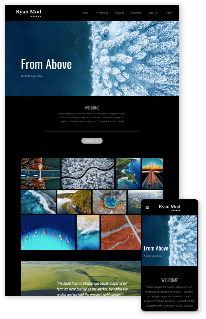 Customizable Photography Website Templates | Zenfolio