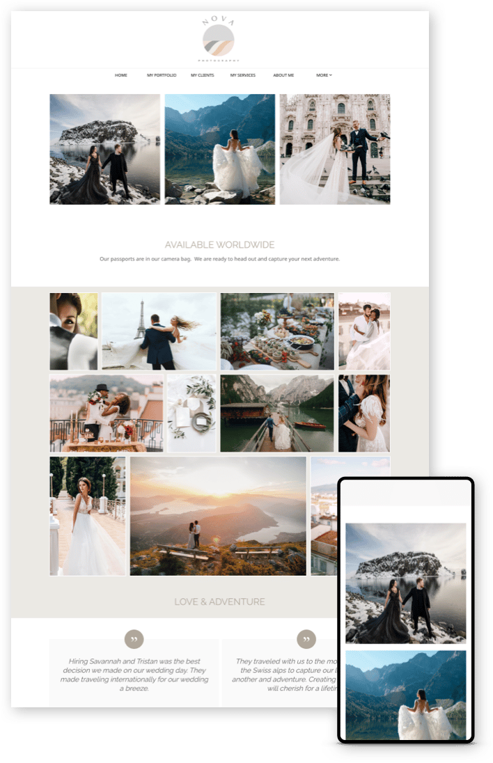 Customizable Photography Website Templates | Zenfolio