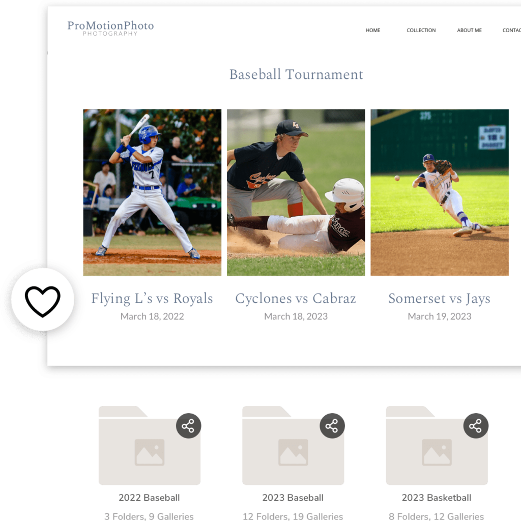 Build A Sports Photographer Portfolio Website | Zenfolio